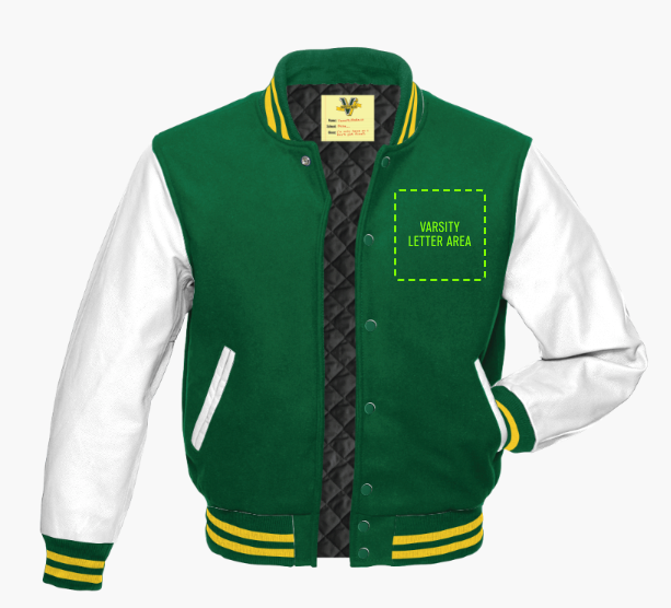 Varsity Made Long Beach Polytechnic High School CA Letterman Jacket